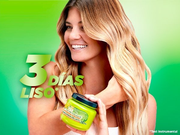 Keratina Vegetal y Aceite de Argán: Pelo hasta 3 días liso | Garnier