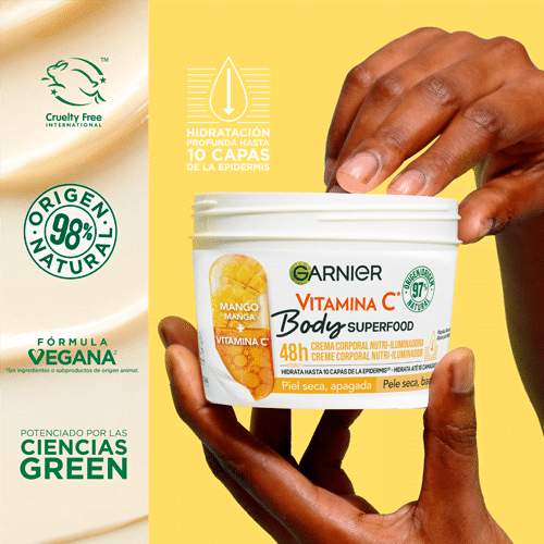 Compra aquí: Garnier Body Superfood Mango + Vitamina C. | Garnier