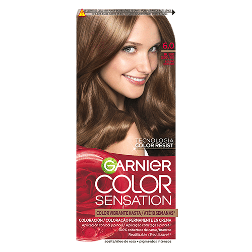 Tinte de pelo rubio oscuro 6.0 Color Sensation | Garnier