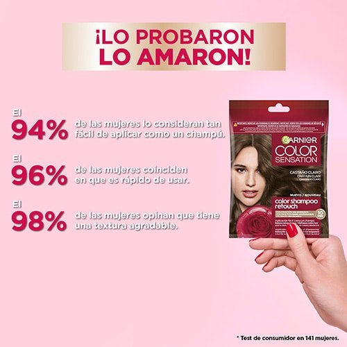 Descubre Color Shampoo Retouch para cabellos castaños | Garnier
