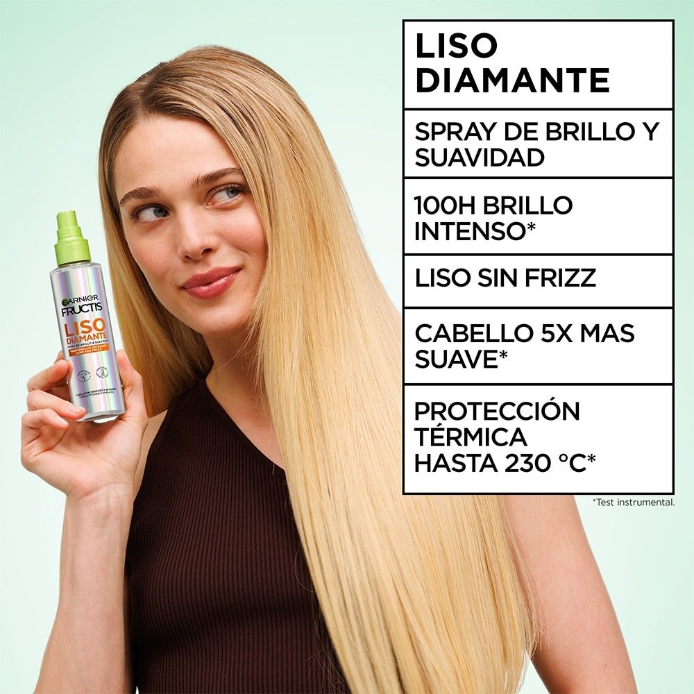 Spray Anti Frizz para un pelo liso con efecto brillo | Garnier