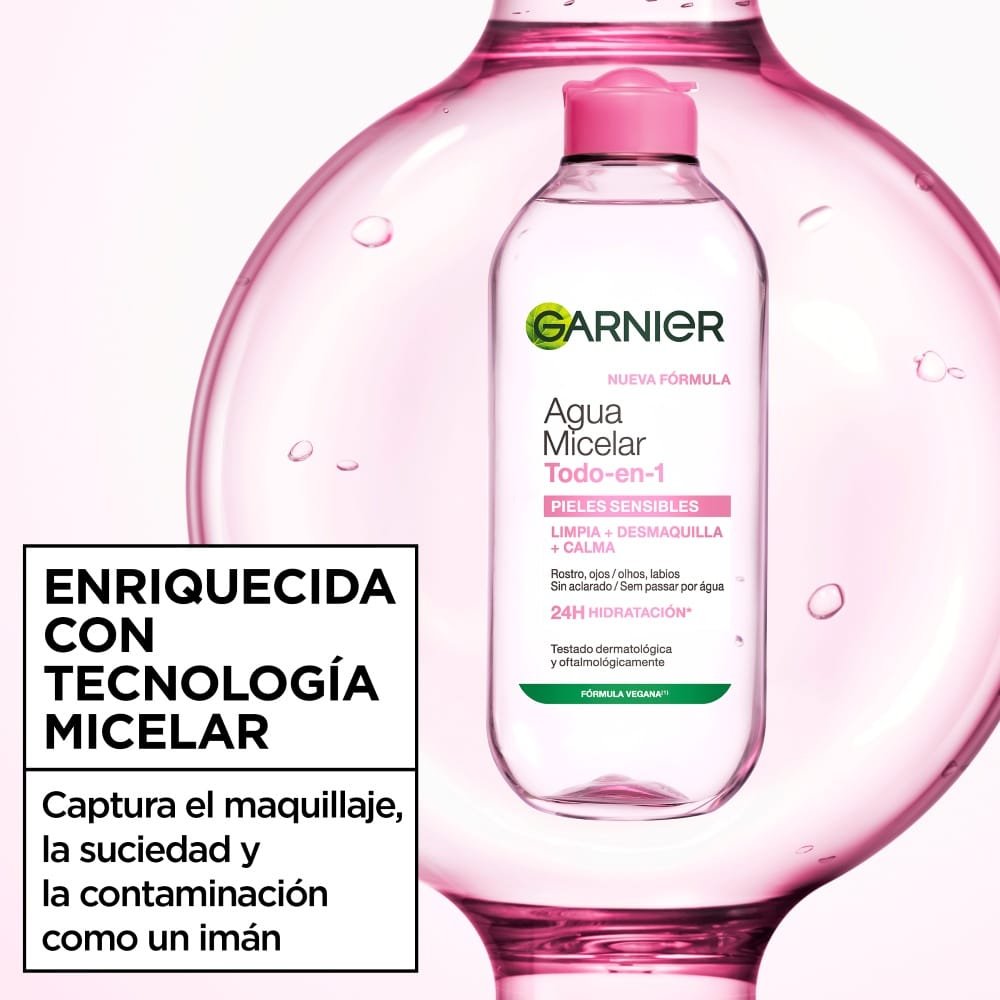 Agua Micelar Todo en Uno Para Todo Tipo de Pieles | Garnier